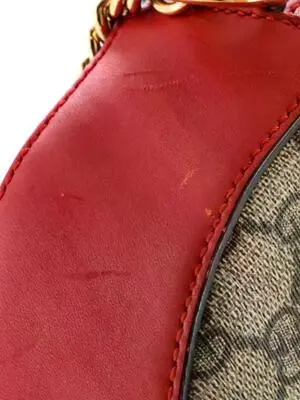 Gucci Chain Embroidered Gg Coated Canvas Mini Crossbody Bag