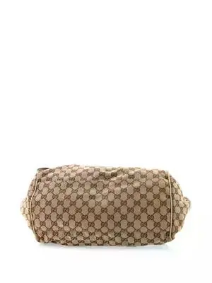 Gucci Sukey Boston Bag Gg Canvas Satchel