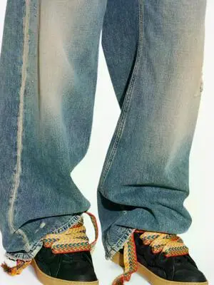 LANVIN Curb Oversized-lace Sneakers