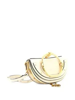 Chloé Nile Leather Mini Crossbody Bag - White