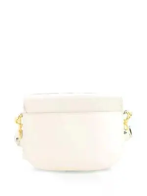 Dior Bobby Flap Bag Leather Medium Crossbody Bag - White