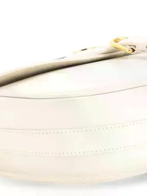 Dior Bobby Flap Bag Leather Medium Crossbody Bag - White