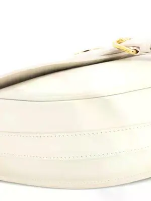 Dior Bobby Flap Bag Leather Medium Crossbody Bag - White