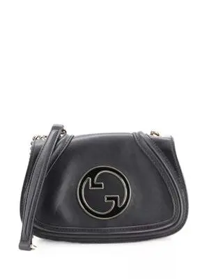 Gucci Blondie Nm Chain Crossbody Bag Leather Small Shoulder Bag - Black