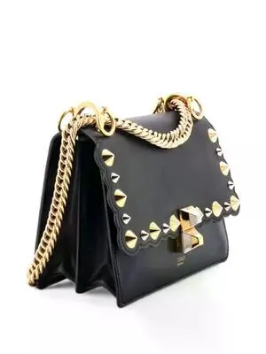 Fendi Kan I Bag Studded Leather Small Shoulder Bag