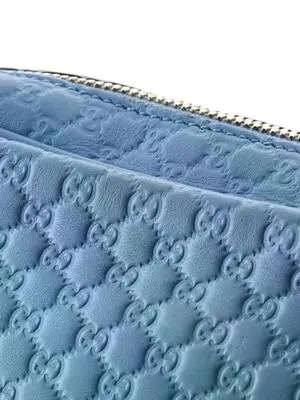 Gucci Bree Disco Microguccissima Leather Mini Crossbody Bag - Blue