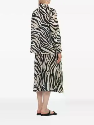 Marella Zebra-print Long-sleeved Shirt