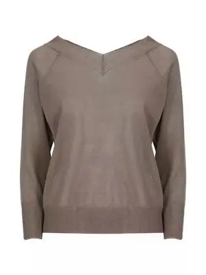 Marella V-neck Raglan-sleeved Sweater