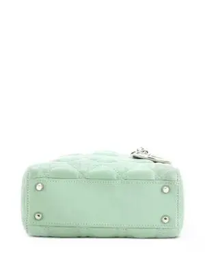 Dior Lady Chain Bag Cannage Quilt Lambskin Mini Satchel - Green
