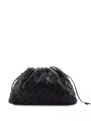 Bottega Veneta The Pouch Intrecciato Nappa Mini Crossbody Bag - Black