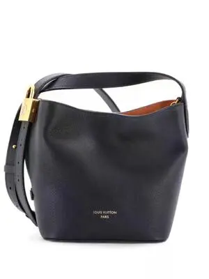 LOUIS VUITTON Low Key All In Hobo Leather Bb Shoulder Bag - Black