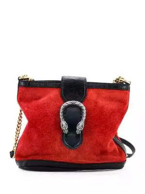 Gucci Dionysus Suede Medium Bucket Bag - Red