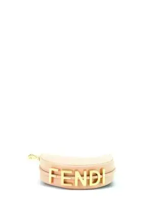 Fendi Fendigraphy Bag Leather Nano Hobo Bag - Neutrals