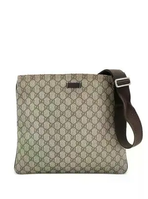 Gucci 2000s Gg Supreme Shoulder Bag - Neutrals