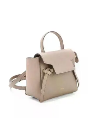 Celine Belt Bag Textured Leather Pico Shoulder Bag - Neutrals
