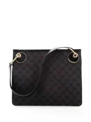 Gucci Eclipse Messengerbag Gg Canvas Small Crossbody Bag - Black
