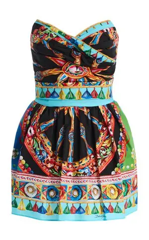 Dolce & Gabbana Ed Cotton Mini Dress - Print