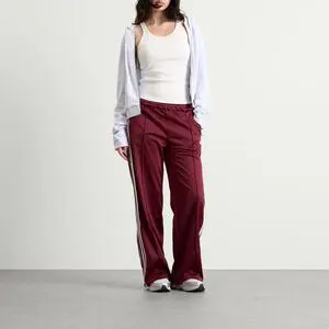 Adidas Pleated Firebird Track Pant - Shadow Red