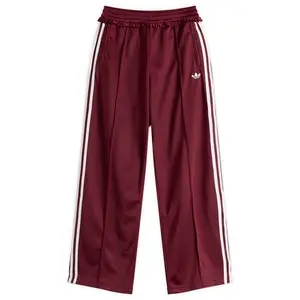 Adidas Pleated Firebird Track Pants - Shadow Red