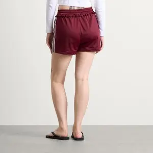 Adidas Pleated Firebird Shorts - Shadow Red