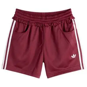 Adidas Pleated Firebird Shorts - Shadow Red