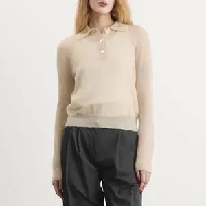 Studio Nicholson Long Sleeve Polo Knit