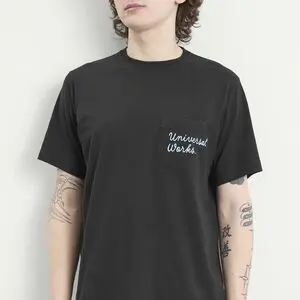 Universal Works Script Logo Pocket T-shirt