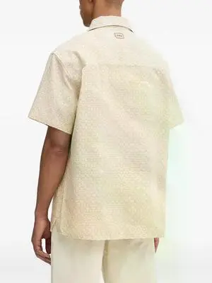 Drole De Monsieur Geometric-pattern Camp-collar Shirt