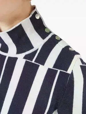 FERRAGAMO Stripe-pattern Cashmere Jumper