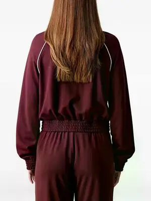 SPORTY & RICH Logo-embroidered Piped Track Jacket
