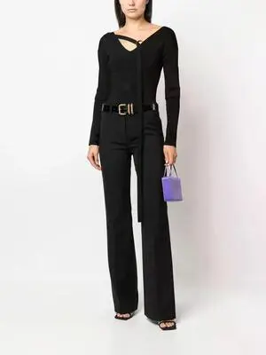 FERRAGAMO V-neck Knitted Bodysuit