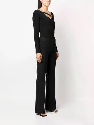 FERRAGAMO V-neck Knitted Bodysuit