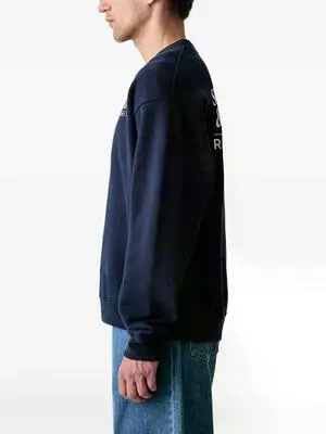 SPORTY & RICH Logo Print Crew Neck Sweatshirt