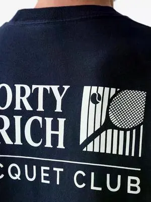 SPORTY & RICH Logo Print Crew Neck Sweatshirt