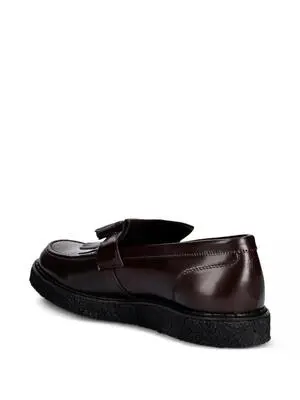 Fred Perry Burgundy Leather Tassel Loafers