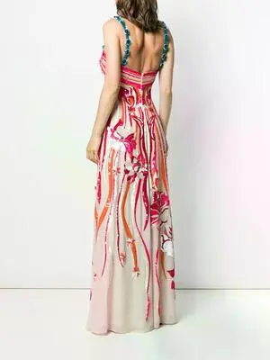 Emilio Pucci Sequined Floral Appliqué Dress