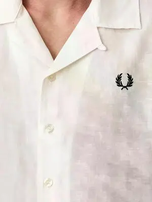 Fred Perry Embroidered-logo Camp-collar Shirt