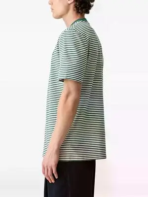 Fred Perry Striped Embroidered-logo T-shirt
