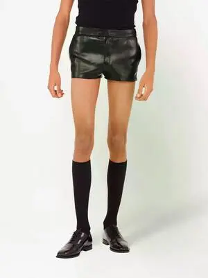 FERRAGAMO Nappa-leather Mini Shorts