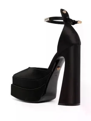 Versace 120mm Satin Platform Sandals
