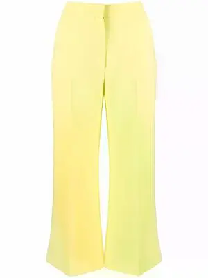 Emilio Pucci Pressed-crease Flared Trousers - Yellow