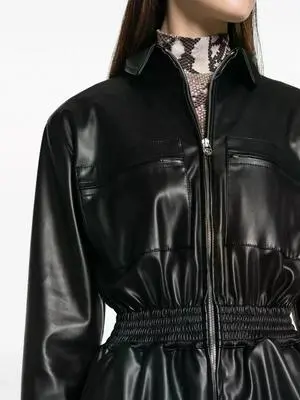 Stella McCartney Altermat Elasticated-waist Faux-leather Jumpsuit