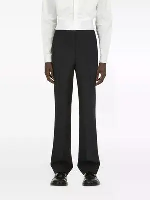 FERRAGAMO Silk-insert Pressed-crease Tailored Trousers