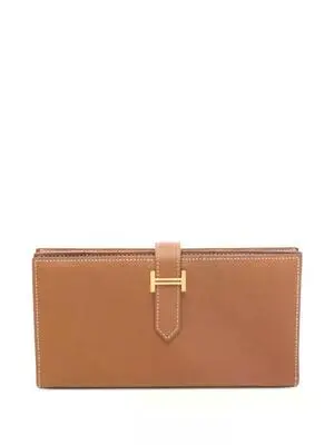 Hermès 2018 Bearn Soufflet Bi-fold Wallet - Brown