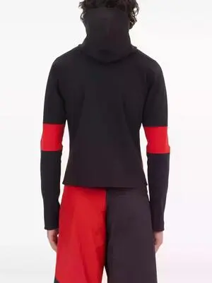 FERRAGAMO Colour-block Hooded Jacket - Black
