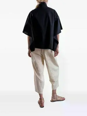 PSOPHIA Mandarin-collar Buttoned Shirt