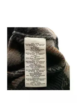 Hermès 2010s Check Quarter-zip Sweater - Grey