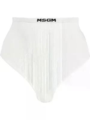 MSGM High-waisted Briefs - White