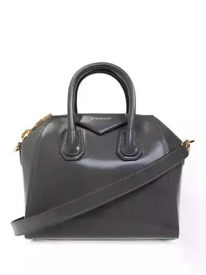 Givenchy Antigona Leather Shoulder Bag - Grey