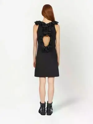 FERRAGAMO Ruffled-neck Sleeveless Dress